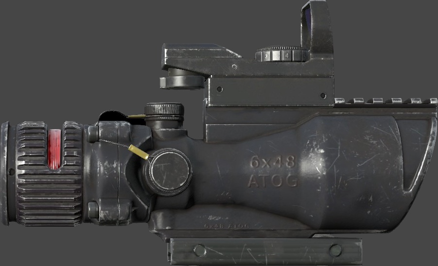 atog 6x48 scope acogoptic 6x a standardized rail mounted 6x magnifying ...